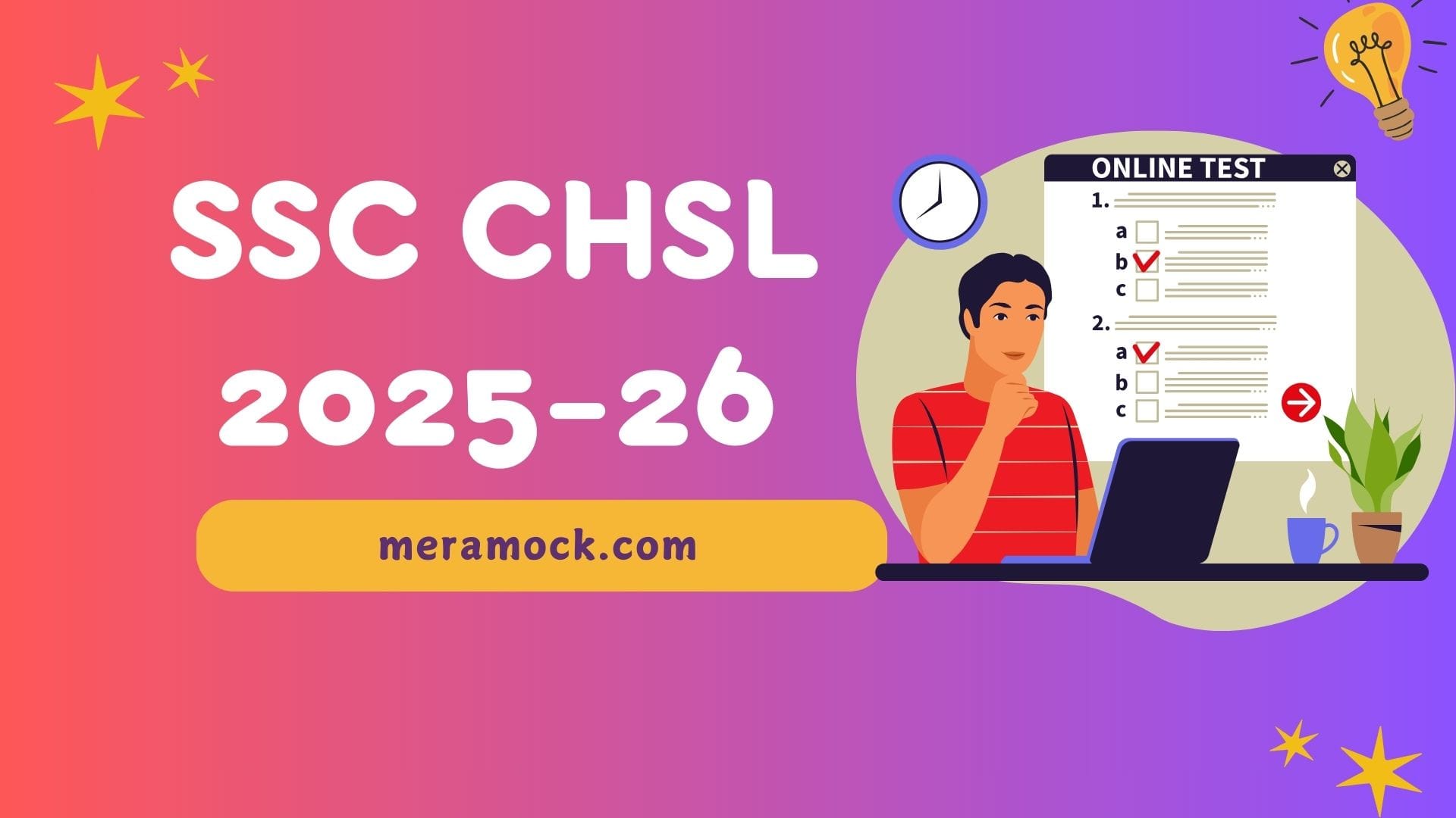 SSC CHSL 2025-26 notification, exam dates, paper pattern